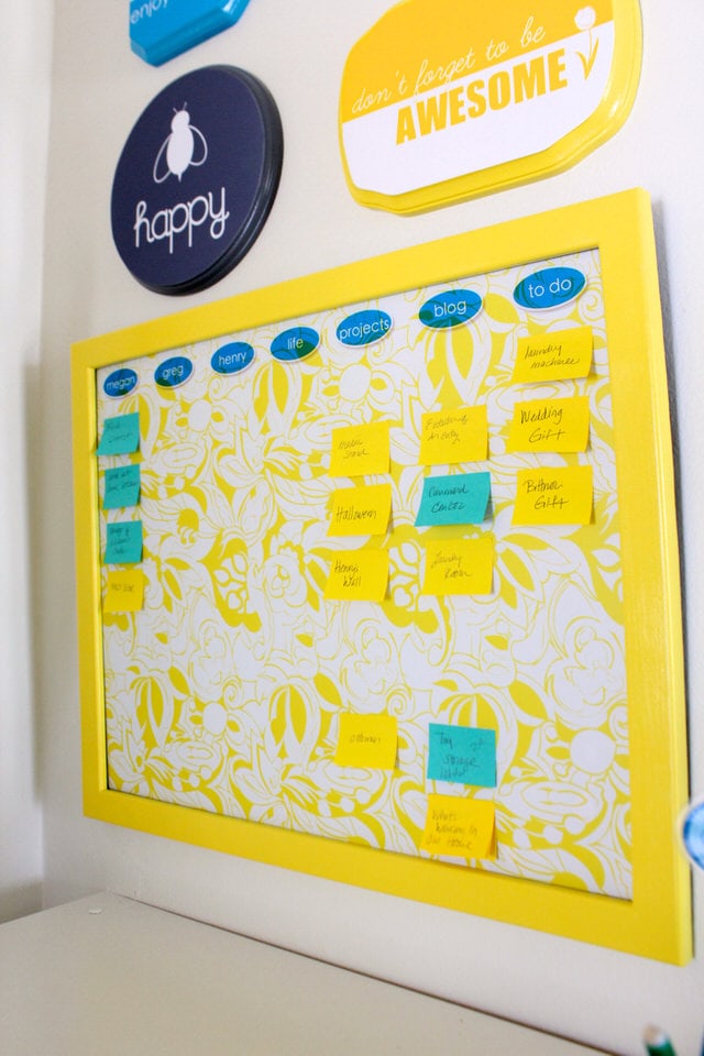 Sticky Note Reminder Board - The Homes I Have Made