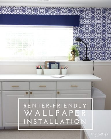 Renter-Friendly Wallpaper Installation - The Homes I Have Made