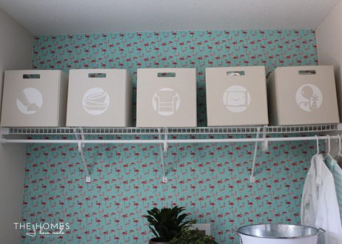 How to Hang Wrapping Paper as Wallpaper - The Homes I Have Made