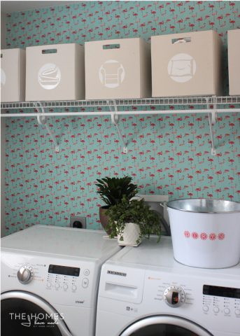 How to Hang Wrapping Paper as Wallpaper - The Homes I Have Made