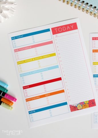 Productivity Printable - The Homes I Have Made