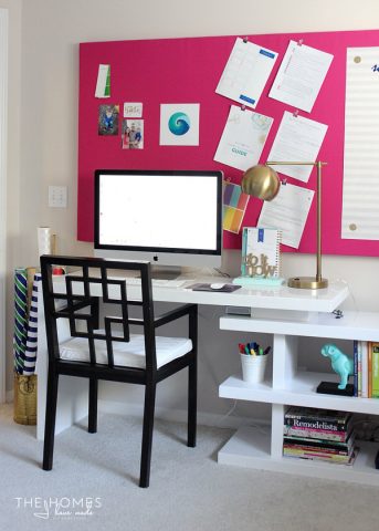 DIY Large Pin Board (with an acrylic dry-erase surface!) - The Homes I ...