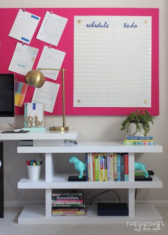 DIY Large Pin Board (with an acrylic dry-erase surface!) - The Homes I ...