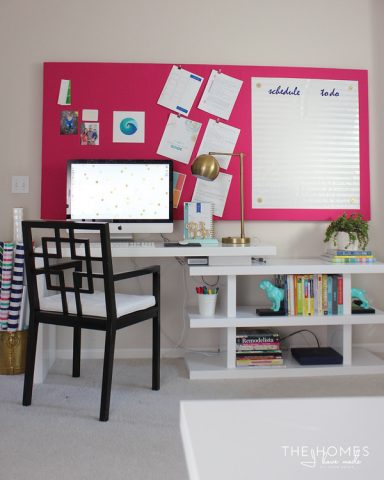 DIY Large Pin Board (with an acrylic dry-erase surface!) - The Homes I ...