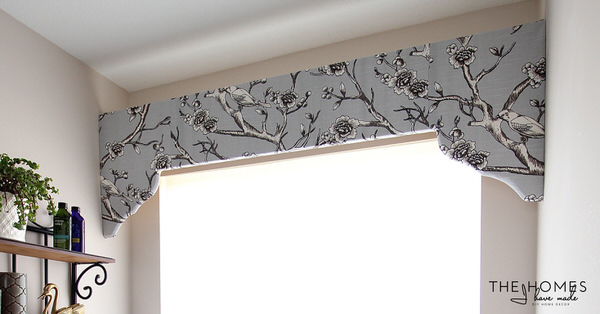 How to Make a Simple Window Cornice With Scalloped Edges - The Homes I ...