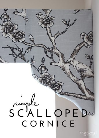 How to Make a Simple Window Cornice With Scalloped Edges - The Homes I ...