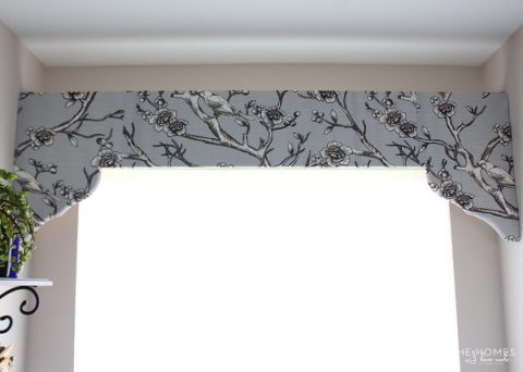 How to Make a Simple Window Cornice With Scalloped Edges - The Homes I ...