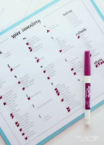 Smart & Simple Way to Organize Spices (With a Printable Inventory ...