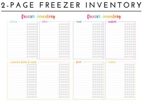 Organizing the Freezer (with Printable Freezer Inventory & Labels ...