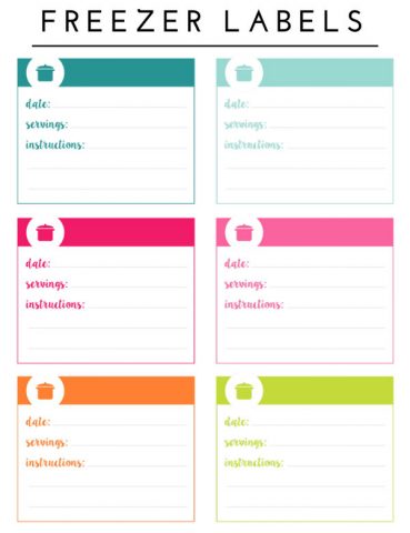 Organizing the Freezer (with Printable Freezer Inventory & Labels ...