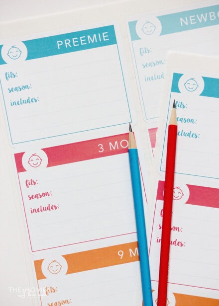 Printable Labels for Kids' Clothes Storage Boxes - The Homes I Have Made