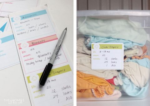 Printable Labels for Kids' Clothes Storage Boxes - The Homes I Have Made