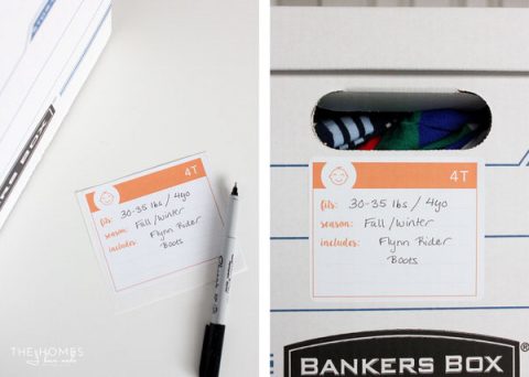 Printable Labels for Kids' Clothes Storage Boxes - The Homes I Have Made
