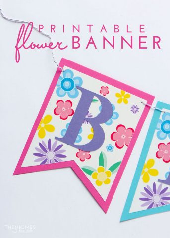 Super Simple DIY Flower Banner (with FREE Printable Download!) - The ...