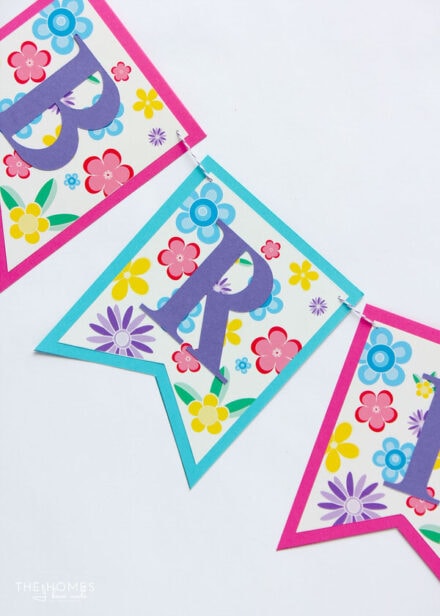 Super Simple DIY Flower Banner (with FREE Printable Download!) - The ...