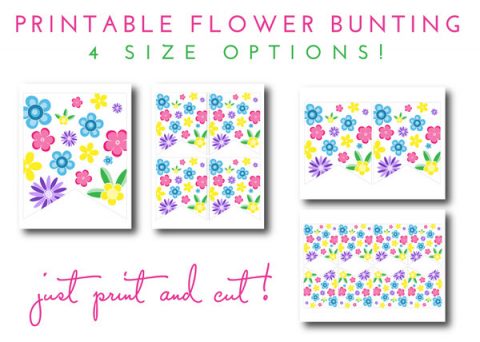Super Simple DIY Flower Banner (with FREE Printable Download!) - The ...