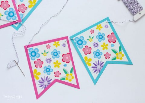 Super Simple DIY Flower Banner (with FREE Printable Download!) - The ...