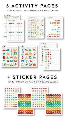 Printable Road Trip Activity and Sticker Book! - The Homes I Have Made
