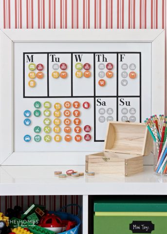Create Your Own Dry-Erase Calendar with Washi Tape - The Homes I Have Made