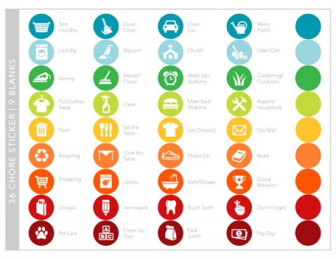 Printable Chore Chart Stickers! - The Homes I Have Made