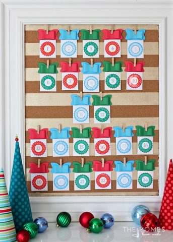 DIY Hidden Holiday Message Advent Calendar - The Homes I Have Made