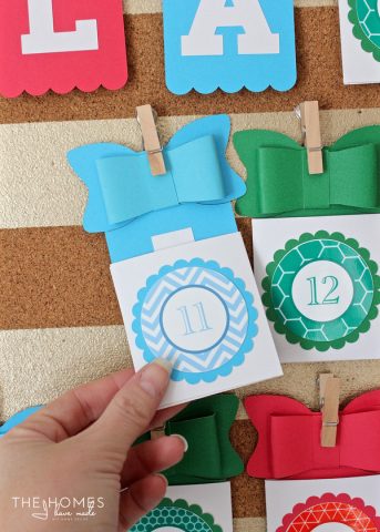 DIY Hidden Holiday Message Advent Calendar - The Homes I Have Made