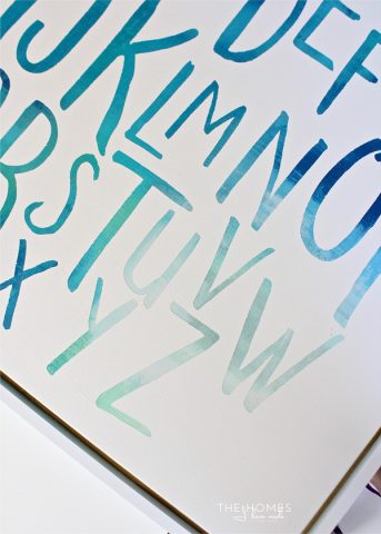 DIY Alphabet Art for the Playroom - The Homes I Have Made