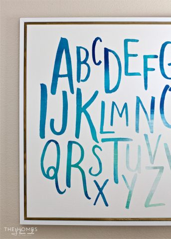 DIY Alphabet Art for the Playroom - The Homes I Have Made