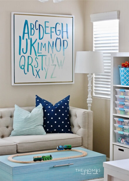 DIY Alphabet Art for the Playroom - The Homes I Have Made