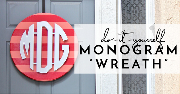 DIY Wooden Monogram "Wreath" - The Homes I Have Made