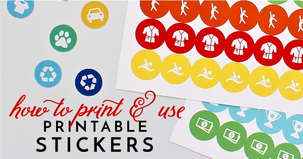 How to Print and Use Printable Stickers - The Homes I Have Made