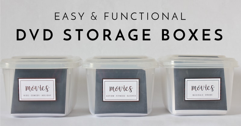 Easy & Functional DVD Storage Boxes - The Homes I Have Made