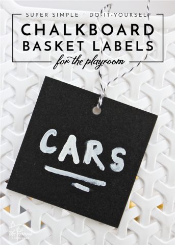 Super Simple DIY Chalkboard Basket Labels - The Homes I Have Made
