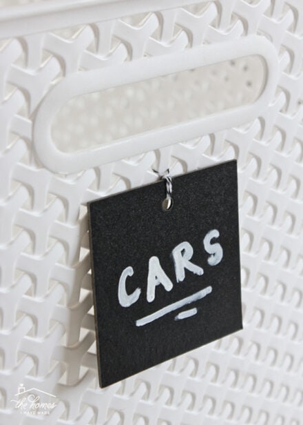 Super Simple DIY Chalkboard Basket Labels - The Homes I Have Made