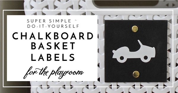 Super Simple DIY Chalkboard Basket Labels - The Homes I Have Made