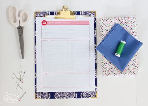 Printable Sewing Project Planner - The Homes I Have Made