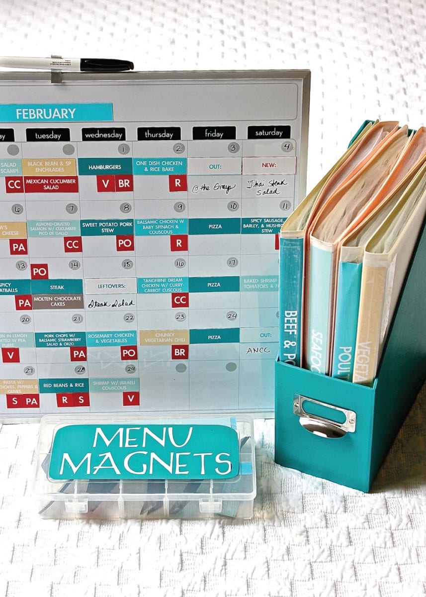 Updated Magnetic Menu Board Printable Kits - The Homes I Have Made