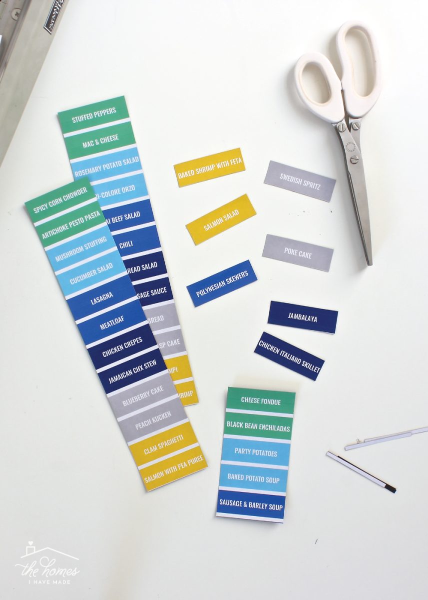 Updated Magnetic Menu Board Printable Kits - The Homes I Have Made