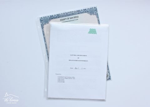 How to Organize Paperwork | Part 5: Creating an Important Documents ...