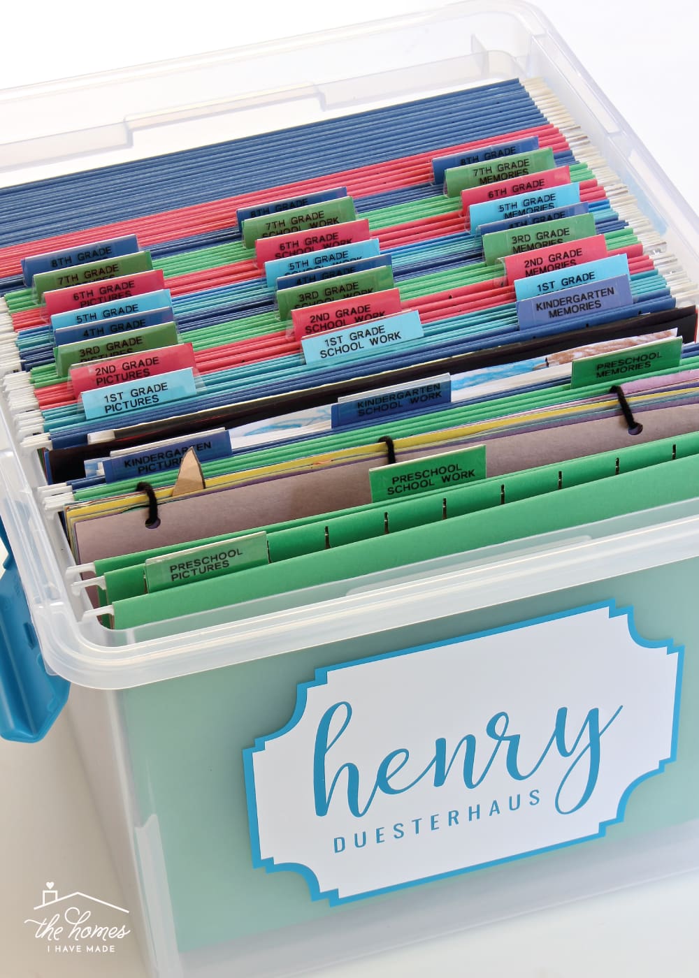 How to Assemble a School Memory Box (With Printable Labels)