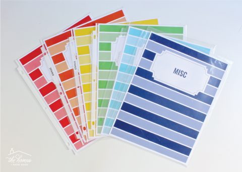 Printable Binder Covers and Tabs - The Homes I Have Made