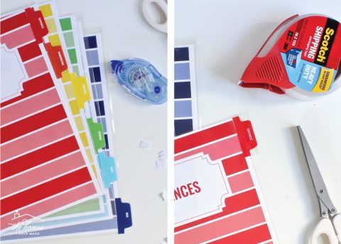 Printable Binder Covers and Tabs - The Homes I Have Made