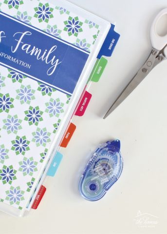 Printable Binder Covers and Tabs - The Homes I Have Made