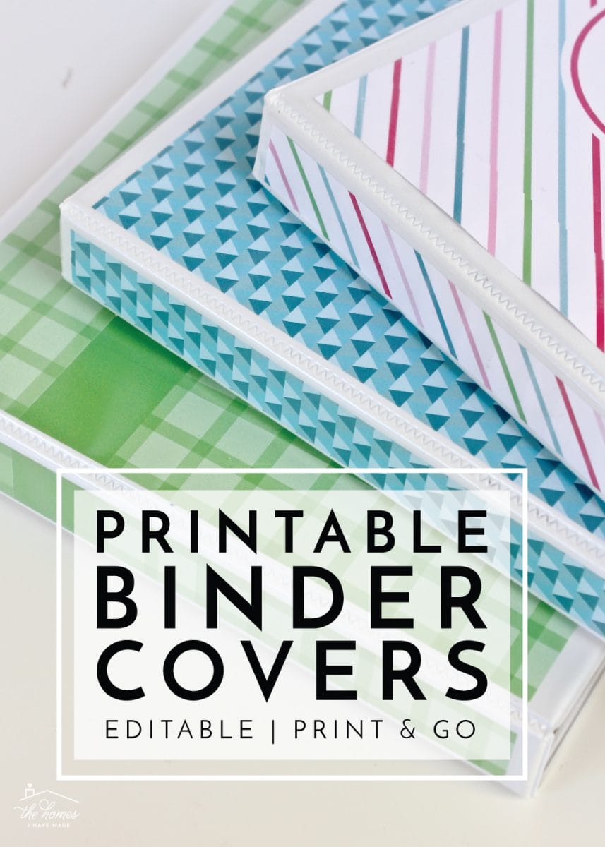 Printable Binder Covers and Tabs - The Homes I Have Made