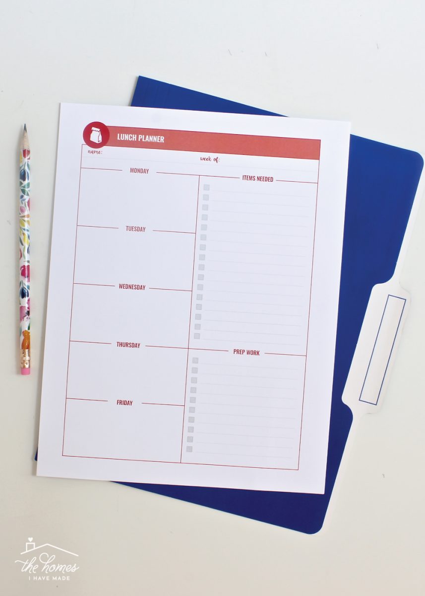 Printable Lunch Box Planner & Print-&-Go Lunch Notes - The Homes I Have ...