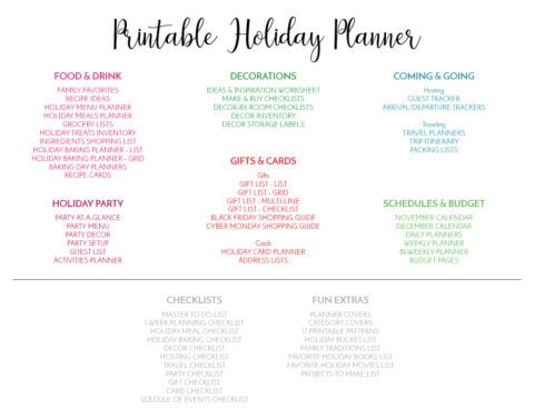 Printable Holiday/Christmas Planner - The Homes I Have Made