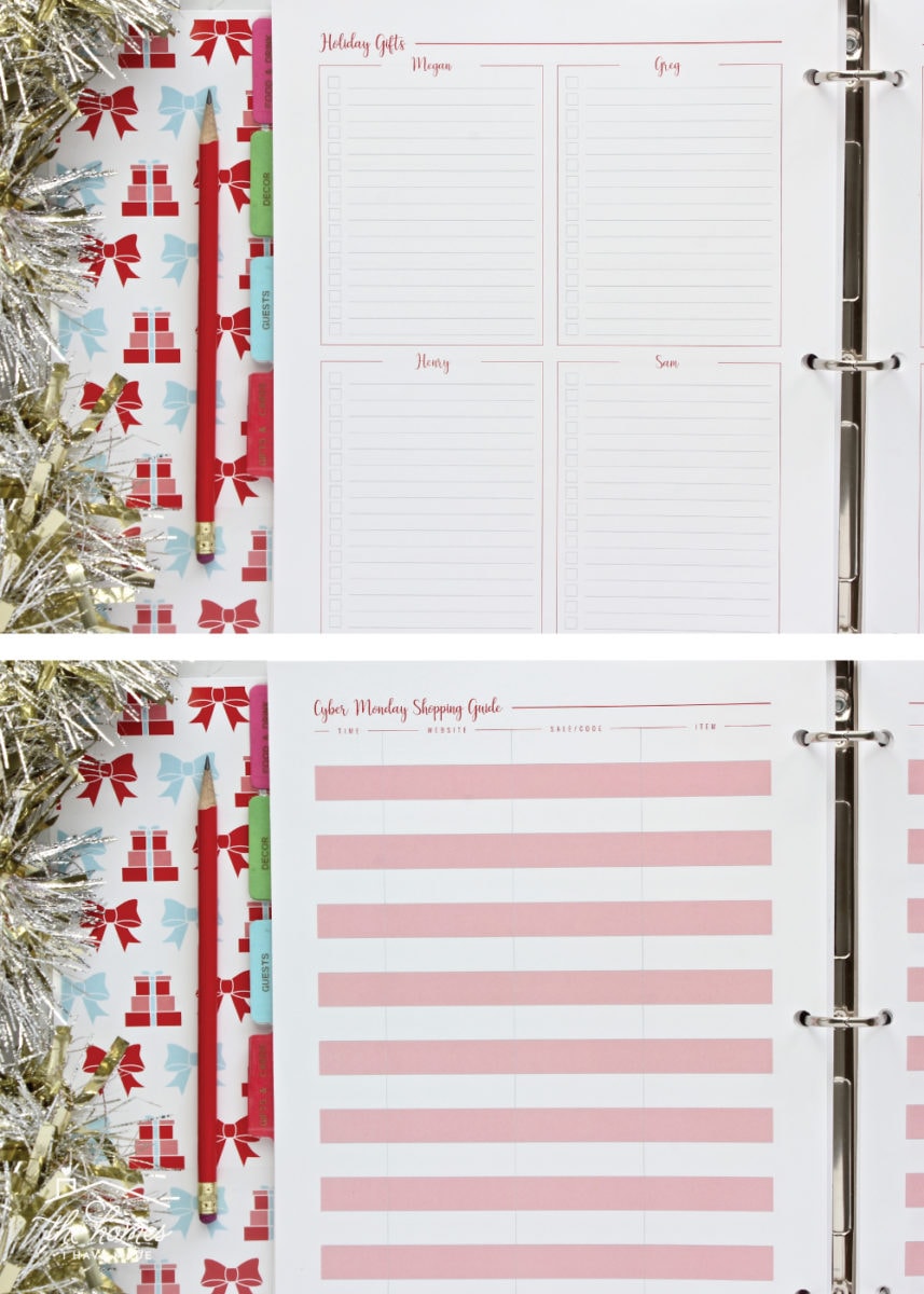 Printable Holiday/Christmas Planner - The Homes I Have Made