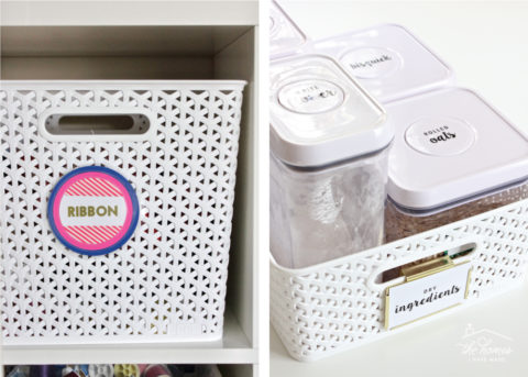 70+ Creative Ways to Label Baskets & More! - The Homes I Have Made