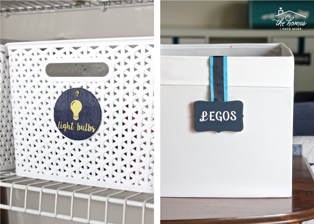 How To Label Fabric Storage Bins Tutorial Pics