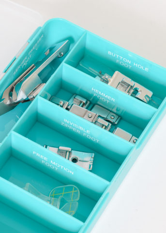 Easy Sewing Machine Feet Storage Solution - The Homes I Have Made